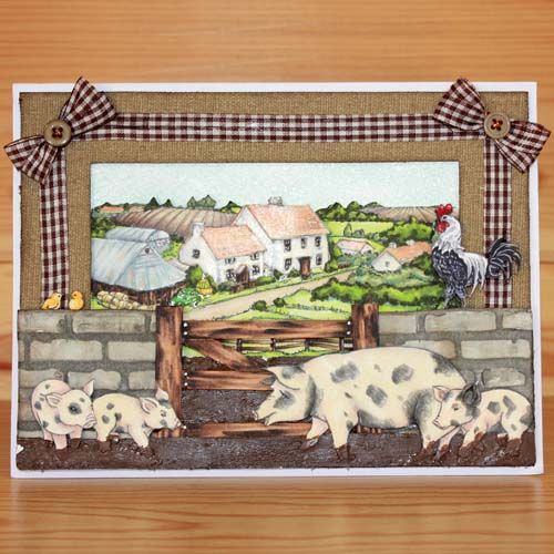 Hobby Art Stamps - Clear Polymer Stamp Set - On the Farm – Topflight ...