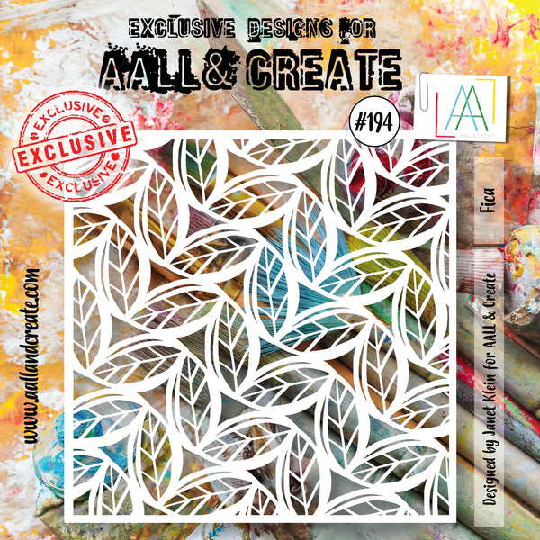AALL & Create - Stencil - 6x6 - Janet Klein - 194 - Fica – Topflight ...