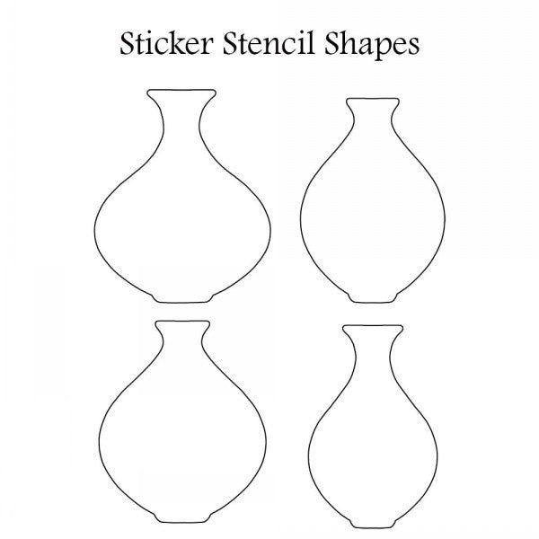 Lavinia - Sticker Stencils 10 - Bottles – Topflight Stamps, LLC
