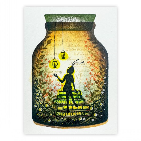 Lavinia - Sticker Stencils 9 - Moon Jar Collection – Topflight Stamps, LLC
