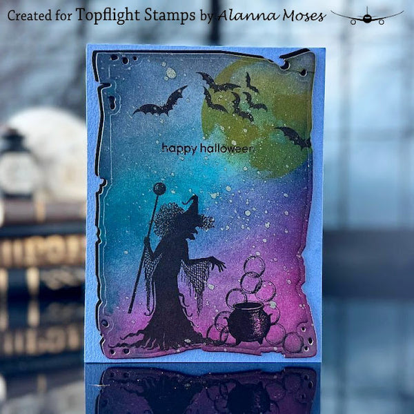 Lavinia - Moon - Clear Polymer Stamp – Topflight Stamps, LLC
