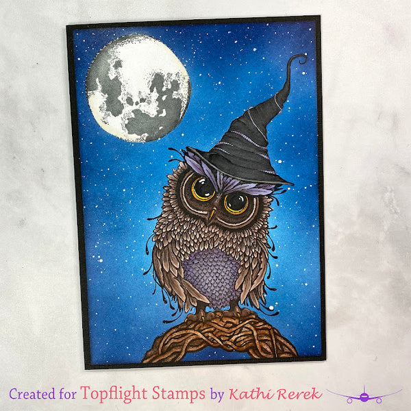 Lavinia - Moon - Clear Polymer Stamp – Topflight Stamps, LLC