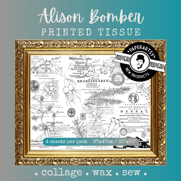 PaperArtsy - Alison Bomber - Printed Tissue 8 – Topflight Stamps, LLC