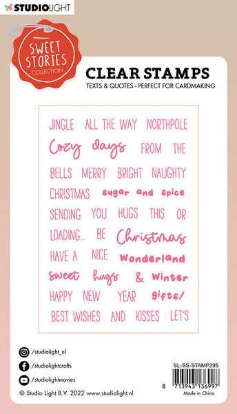 Studio Light - Sweet Stories - Clear Stamp Set - Christmas Loading ...