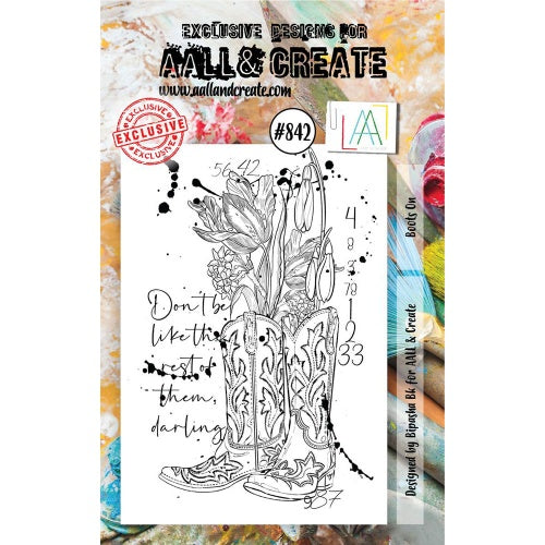 AALL & Create - A7 - Clear Stamps - 842 - Bipasha Bk - Boots On ...