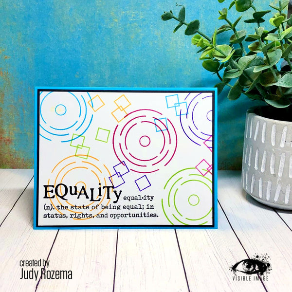 Visible Image - A6 - Clear Polymer Stamp Set - Equality, Hope, Love ...