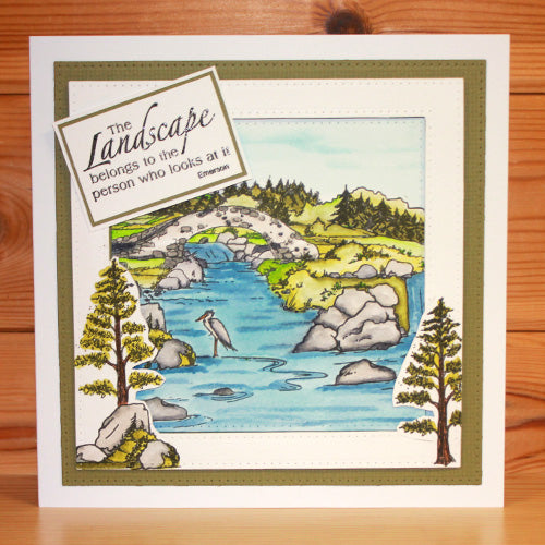 Hobby Art Stamps - Clear Polymer Stamp Set - A5 - Waterfalls ...