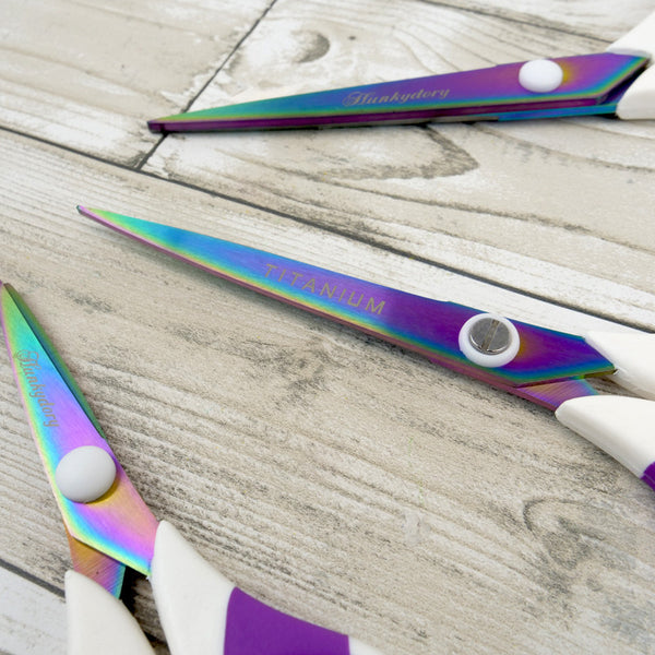 Hunkydory - Premier Iridescent Titanium Coated Rainbow Scissor Set of ...