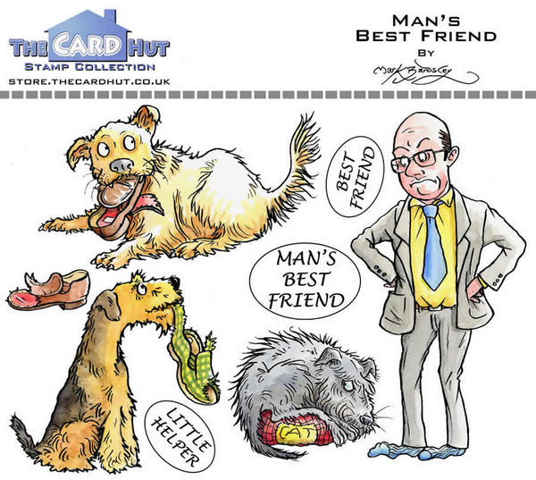 The Card Hut - A6 - Man's Best Friend – Topflight Stamps, LLC